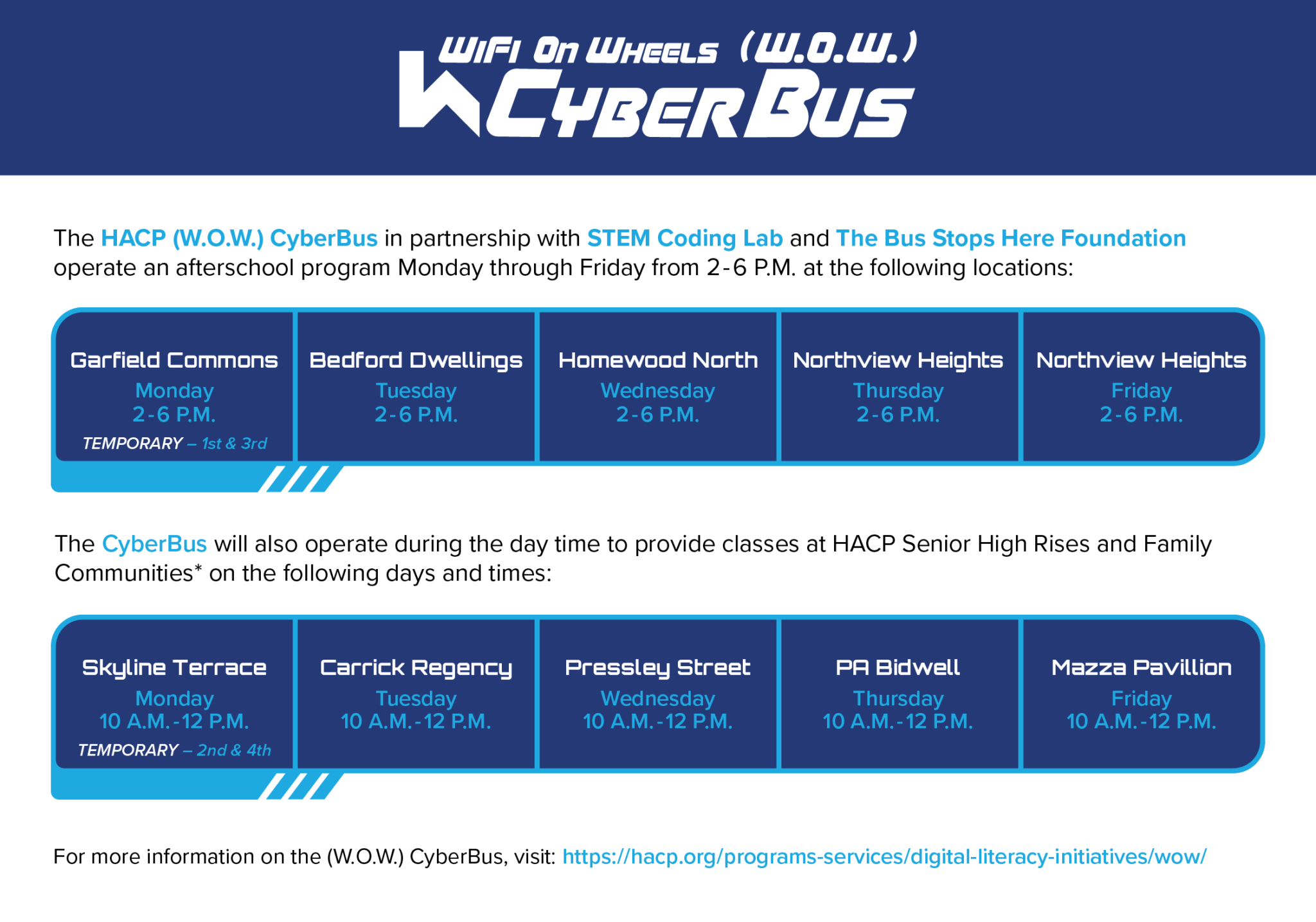 (W.O.W.) CyberBus - Housing Authority of the City of Pittsburgh